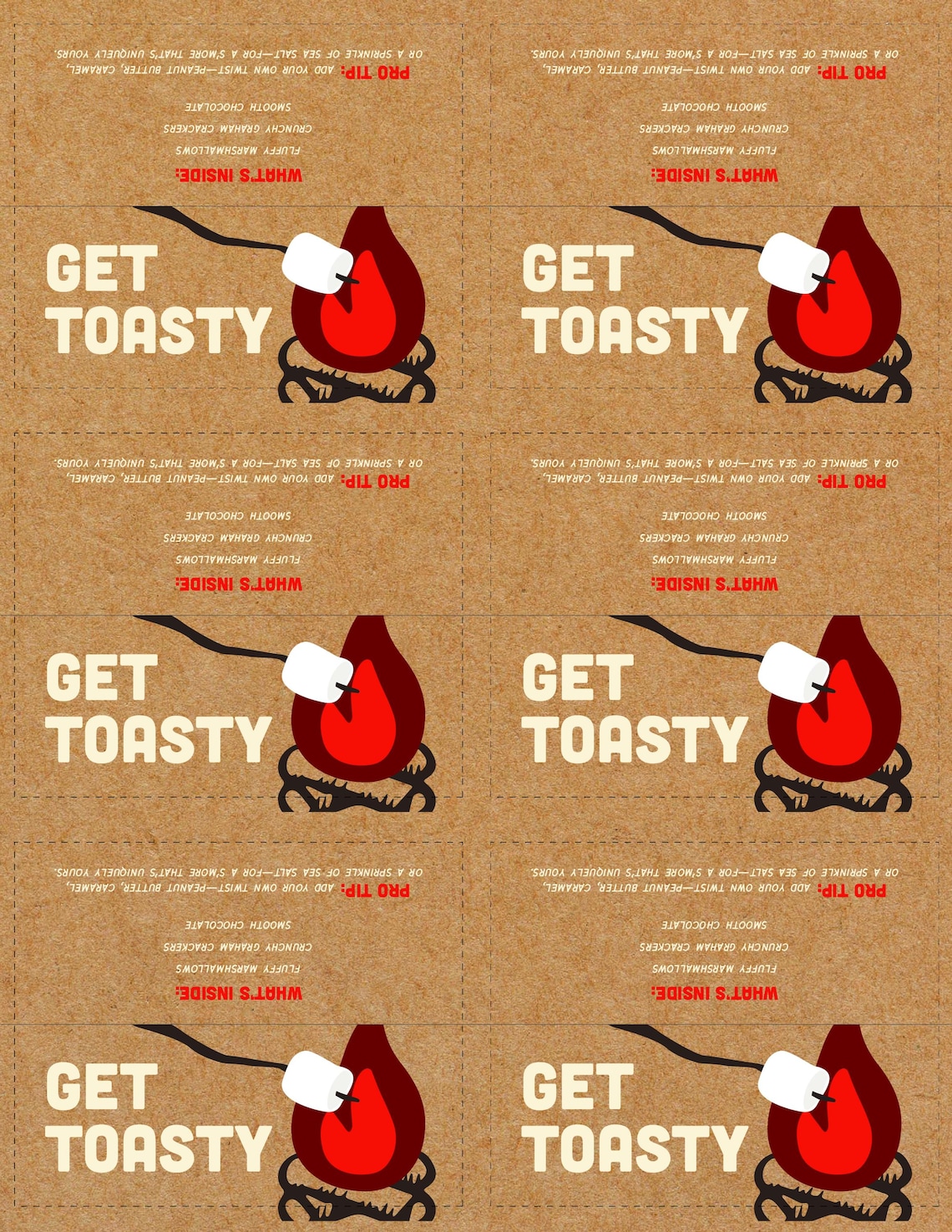 Camp-themed S'mores Kit | Party Favors | S'mores Label | Camp Party ...