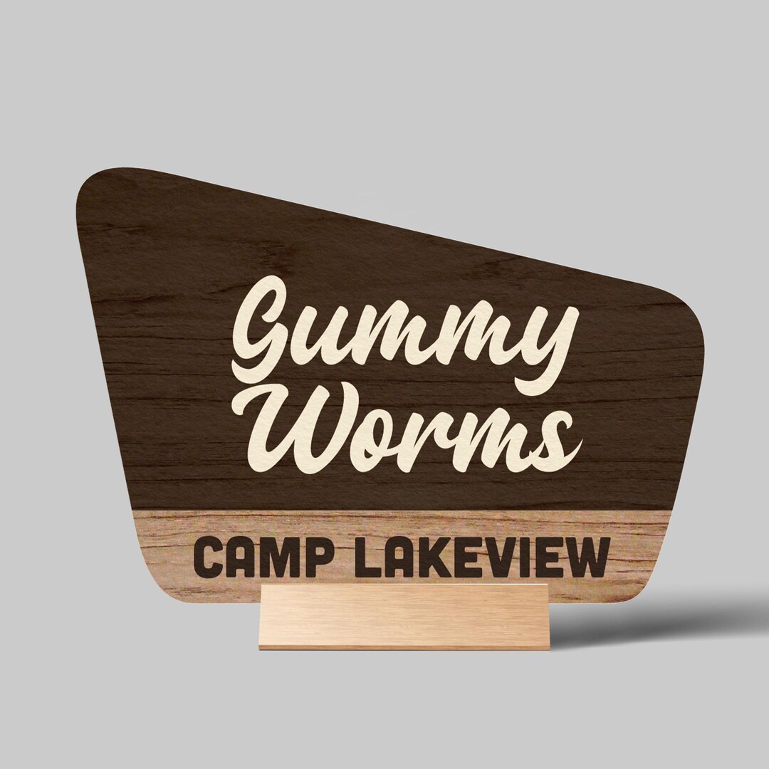 Camp-theme Food Signs | Table Numbers | Table Signs | Camp Party ...