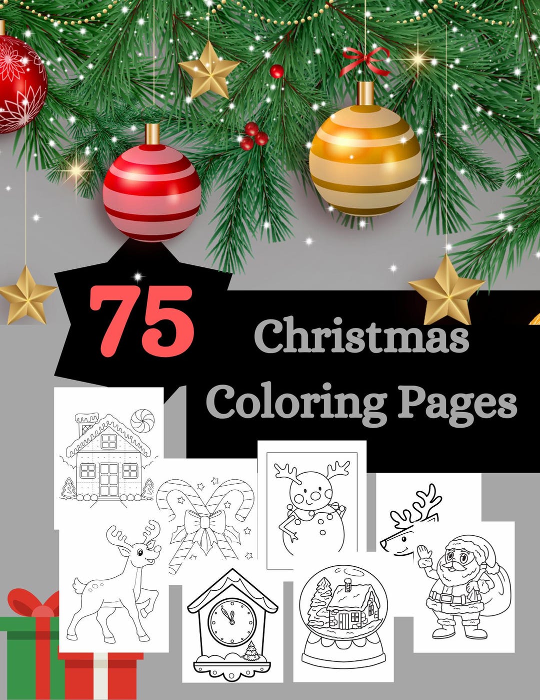 Christmas Coloring Pages for Kids, 32 Printable Christmas Color Pages ...