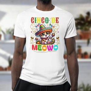 Cinco De Meowo PNG, Funny Fiesta Cat Shirt – Cute Taco Cat With ...