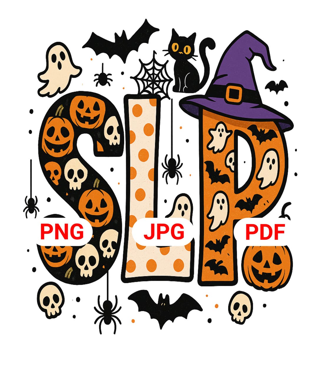 Halloween SLP PNG, Speech Language Pathologist Pumpkin Ghost Bat Design ...