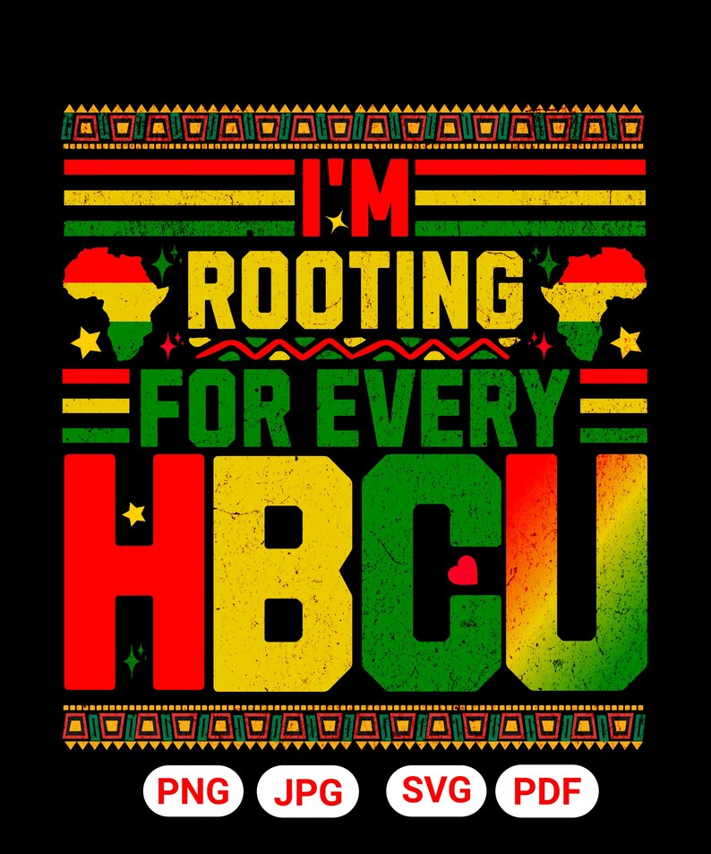 HBCU Pride Png: Black Colleges & Universities Design (digital Download ...