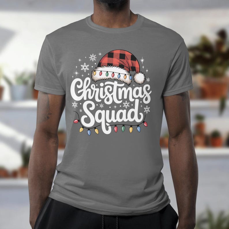 Christmas Squad PNG, Buffalo Plaid Santa Hat (digital Download) - Etsy