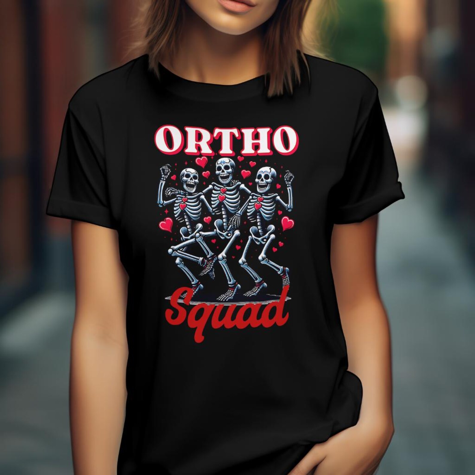 Ortho Squad Png, Skeletons Celebrating Valentines Day Png, Sublimation ...