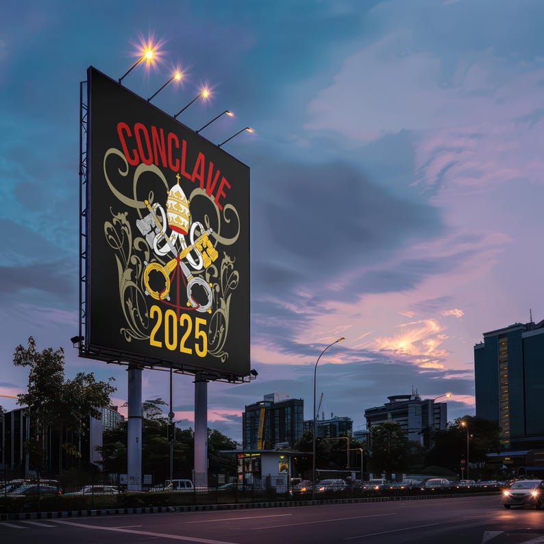 Conclave 2025 PNG, Vatican Inspired Event Design Tee, Conclave 2025 ...