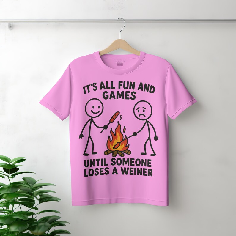 Funny Camping Shirt Design: Weiner Campfire PNG, SVG, PDF - Etsy