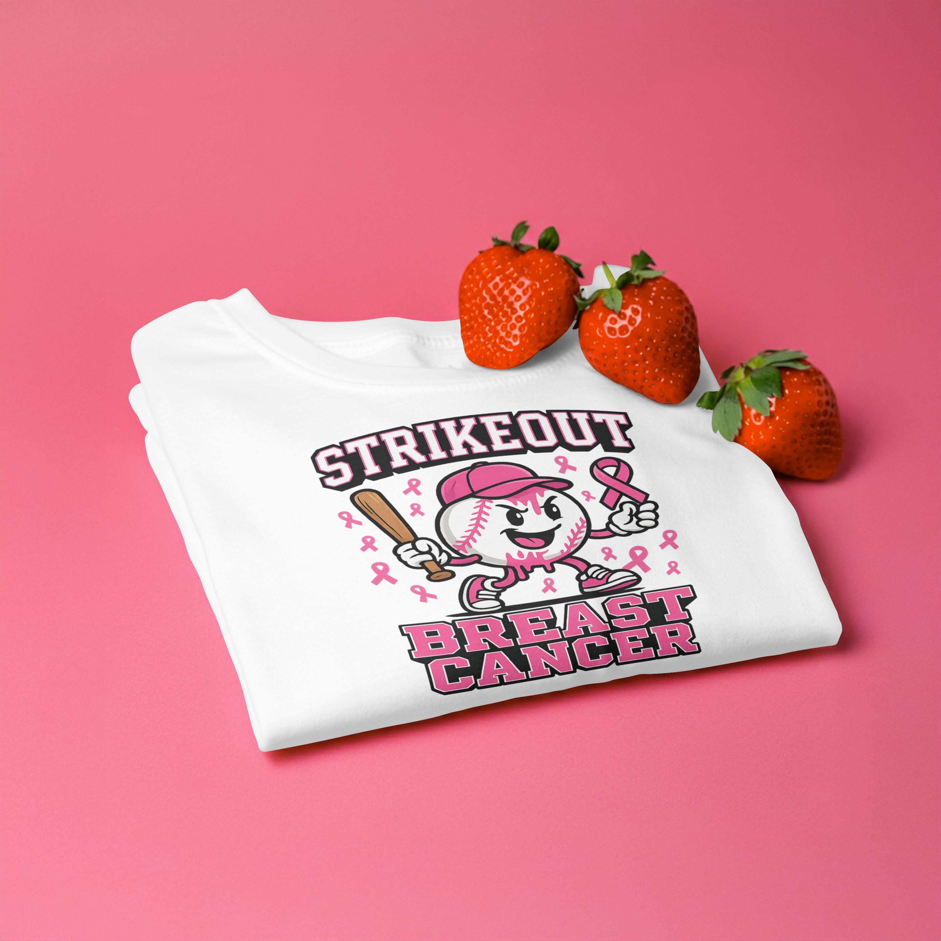 Strikeout Breast Cancer PNG, Funny Awareness Baseball Shirt, Cute ...