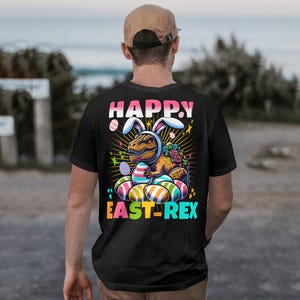 Happy East-rex Png,dinosaur Easter T-shirt, Funny T-rex Bunny Costume ...