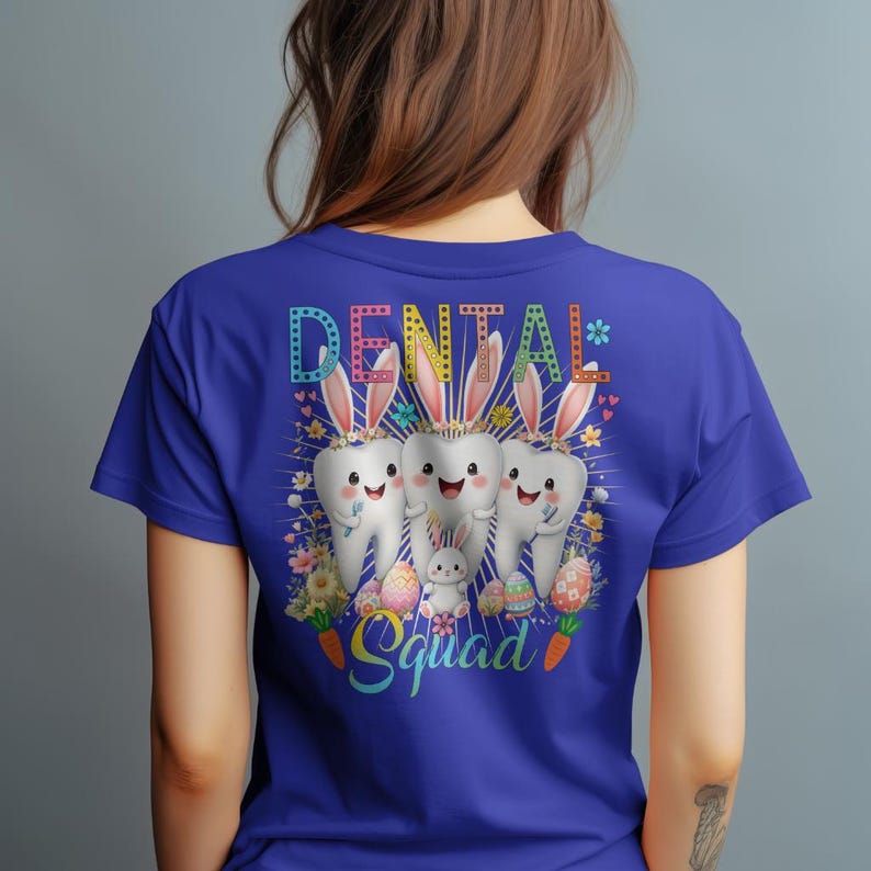Dental Squad Easter PNG, Cute Tooth Bunny Design for Dentists ...