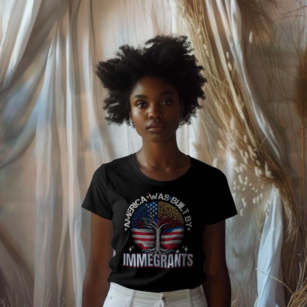 America Was Built by Immegrants Png, African American Png, Support ...