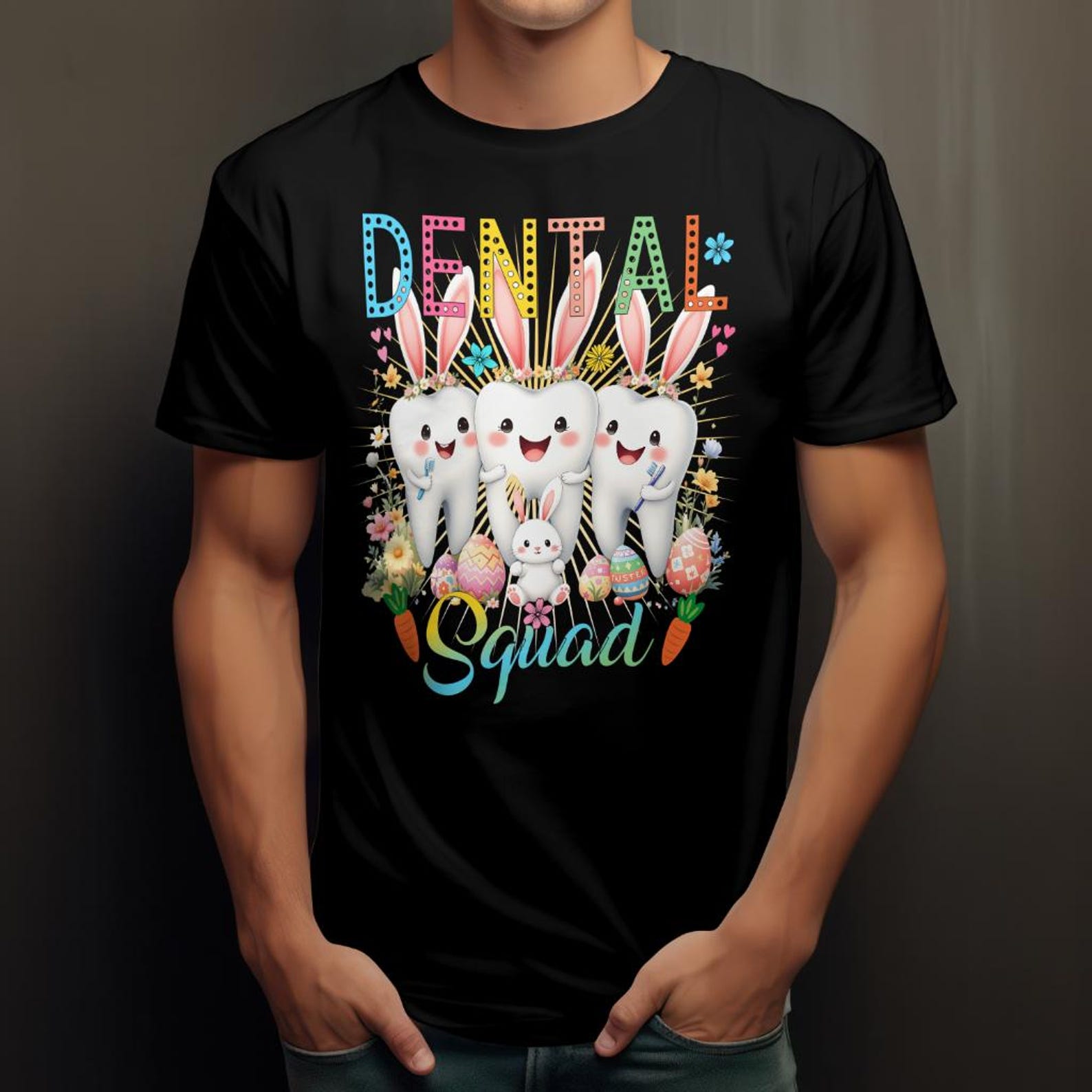 Dental Squad Easter PNG, Cute Tooth Bunny Design for Dentists ...