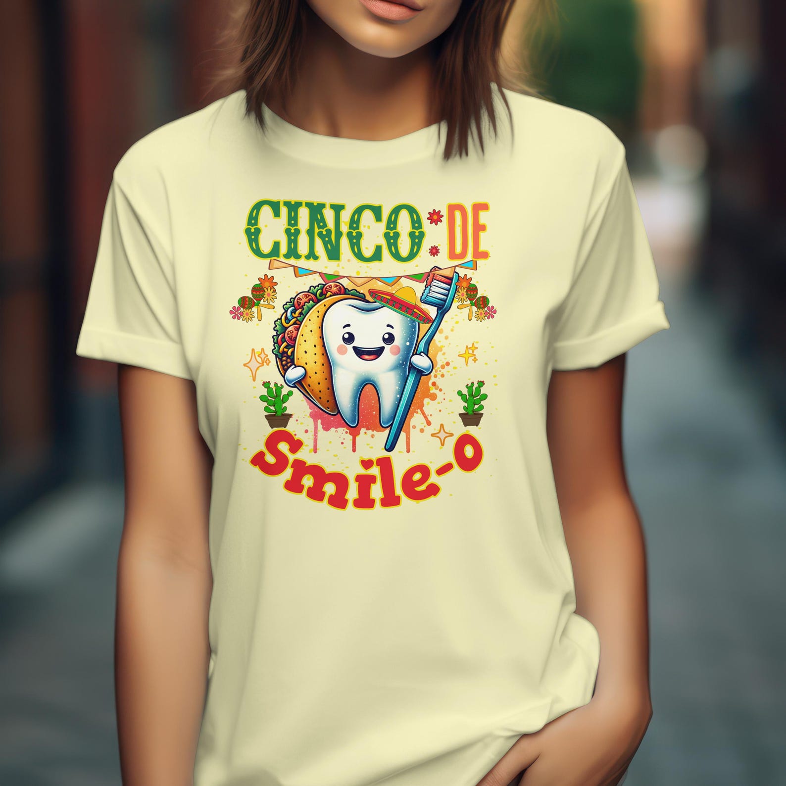 Cinco De Smile-o Shirt Png, Funny Dentist Taco Tooth Design, Cinco De ...