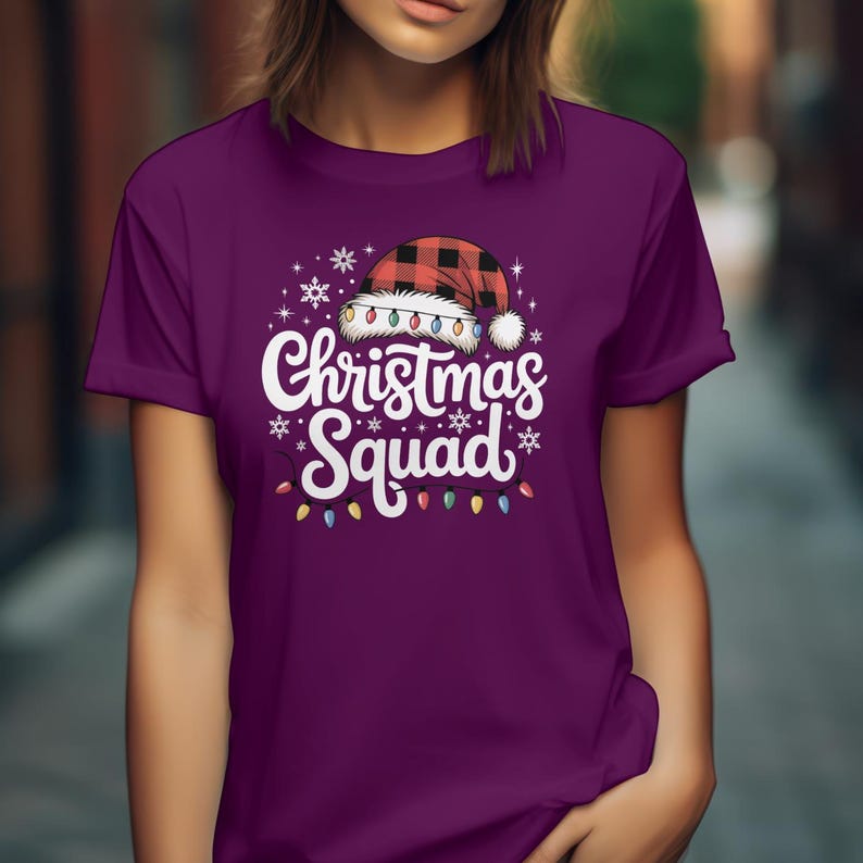 Christmas Squad PNG, Buffalo Plaid Santa Hat (digital Download) - Etsy