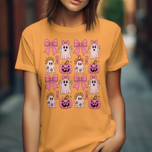 Pink Ghost Halloween PNG: Breast Cancer Awareness Design (digital ...
