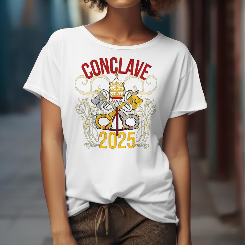 Conclave 2025 PNG, Vatican Inspired Event Design Tee, Conclave 2025 ...