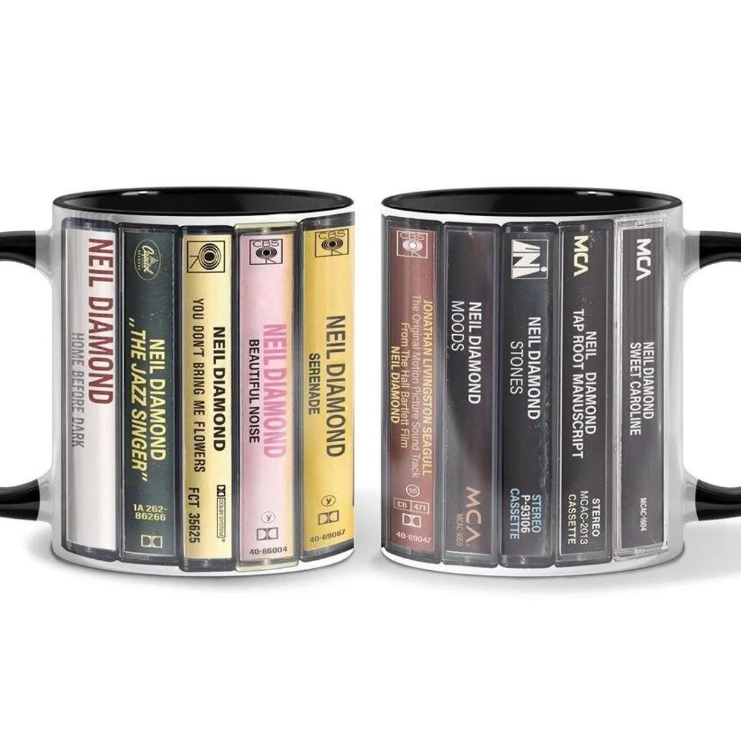 Neil Diamond Albums Cassette Retro Collection Mug - Etsy