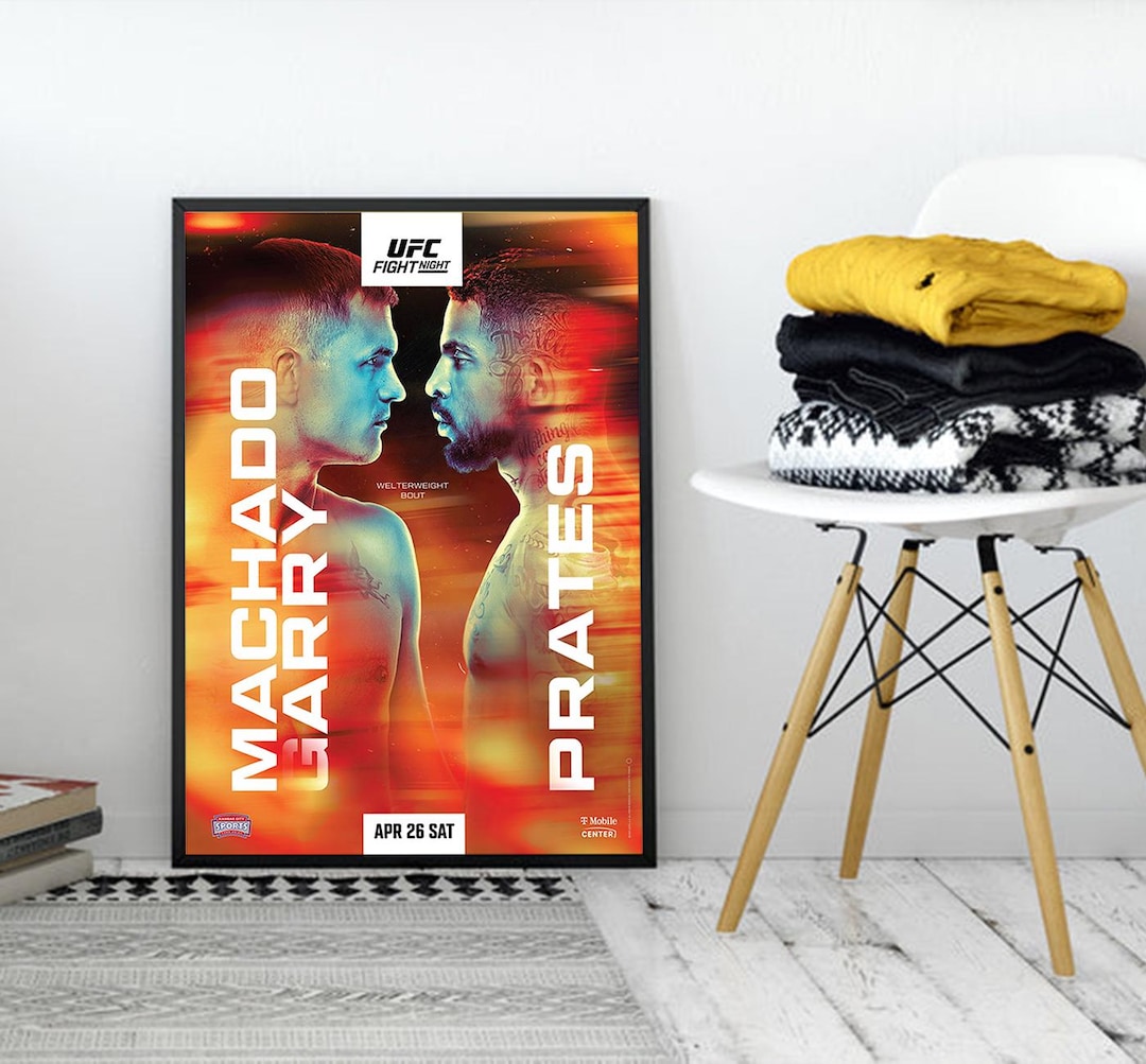 UFC Fight Night: Machado Garry Vs Prates Event Poster, Decor Home, UFC ...