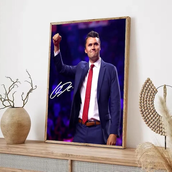 Poster of Charlie Kirk - Etsy