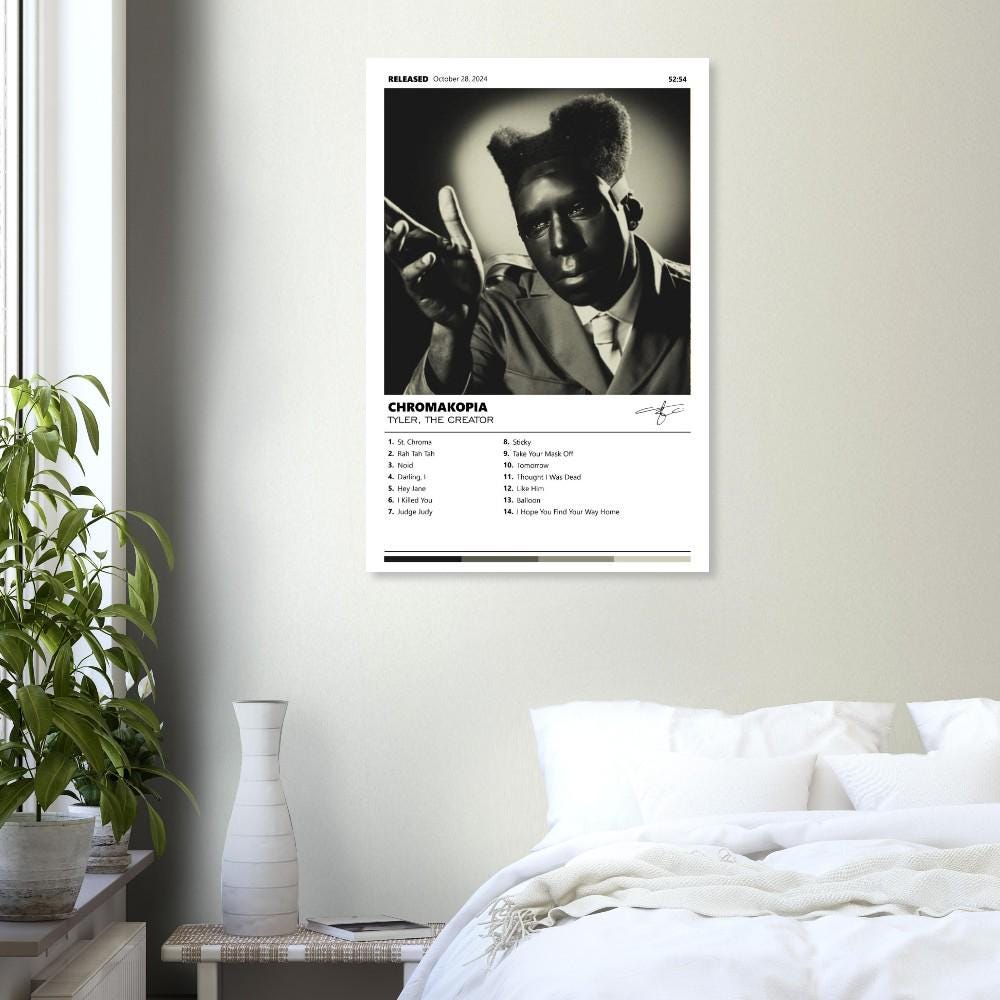 Tyler, the Creator Poster, Chromakopia Poster, Tyler, the Creator Wall ...