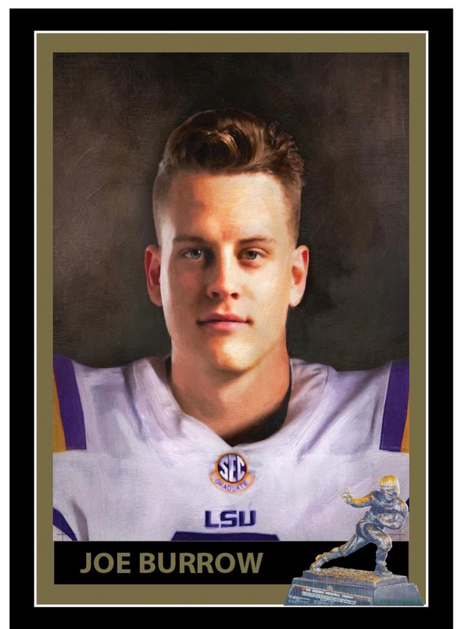 Joe Burrow Heisman Series Card - CUSTOM MADE - LSU 2019 - Etsy
