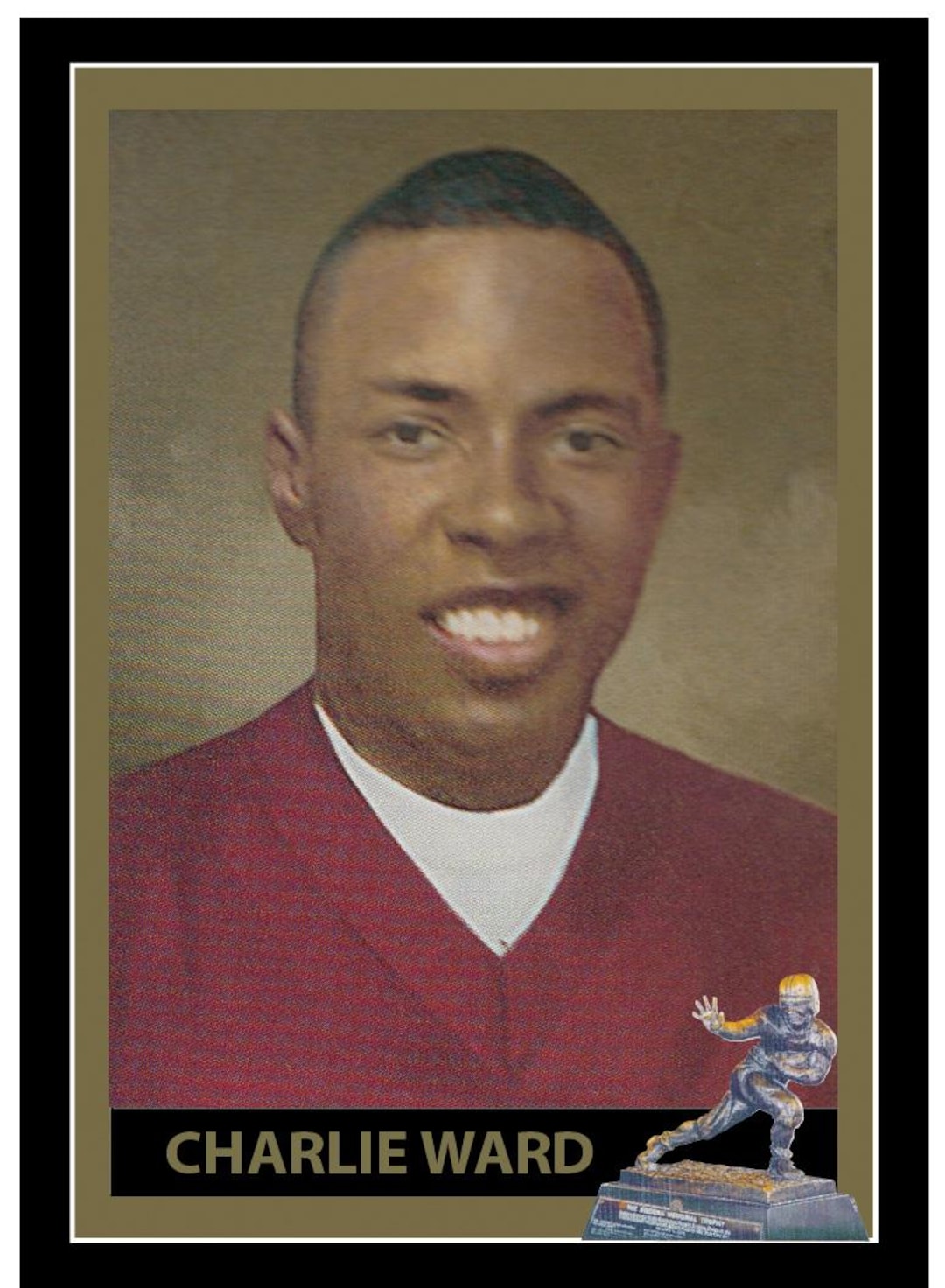 Charlie Ward Heisman Series Card - CUSTOM MADE- Florida State 1993 - Etsy