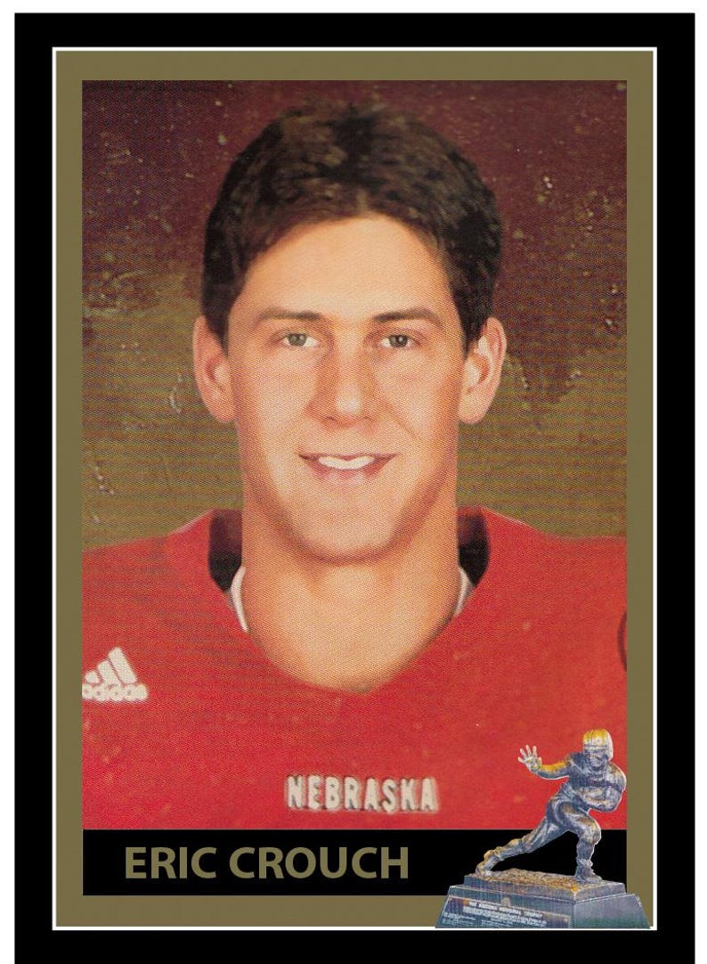 Eric Crouch Heisman Series Card - CUSTOM MADE - Nebraska 2001 - Etsy