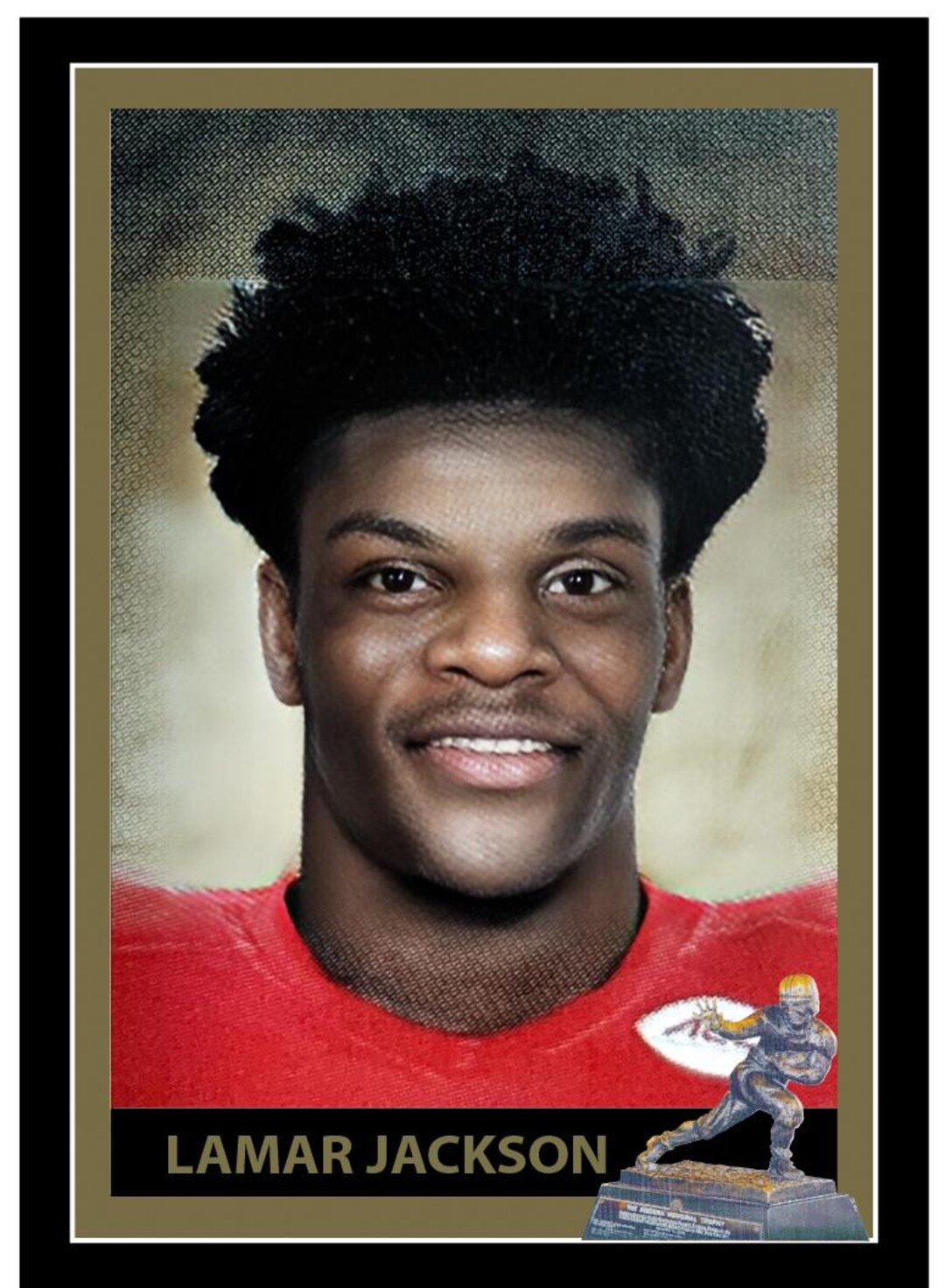 Lamar Jackson Heisman Series Card - CUSTOM MADE - Louisville 2016 - Etsy