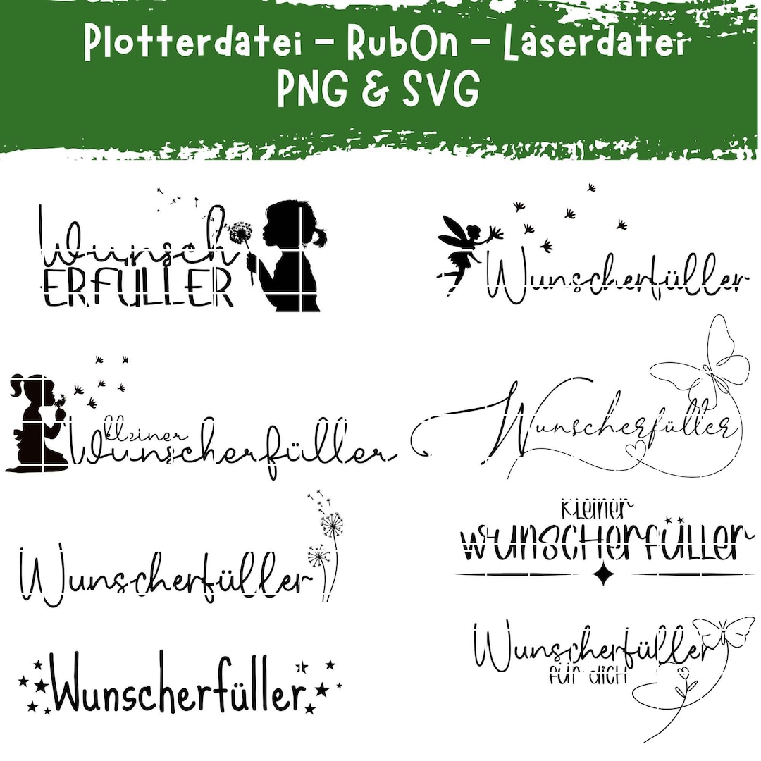 Wish Granter Sayings PNG SVG Bundle, Plotter File, Print Template ...