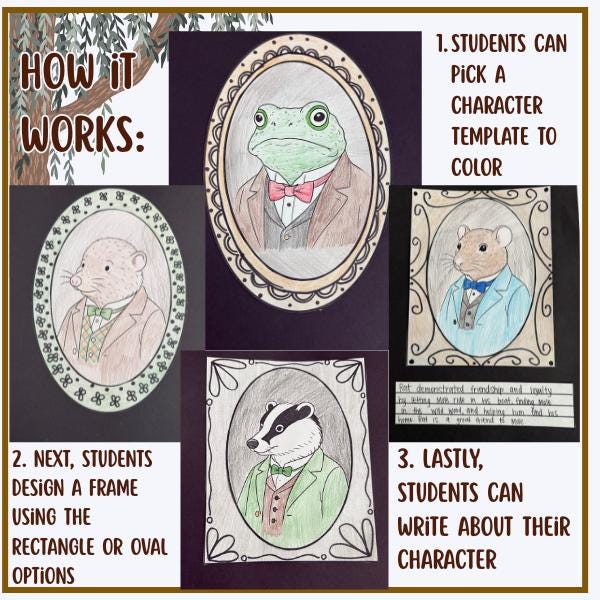 The Wind in the Willows Character Art & Writing Project! Everything You ...