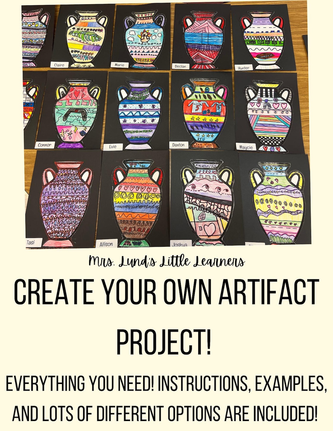 Ancient Roman Artifact Art Project: 3rd Grade History Activity - Etsy