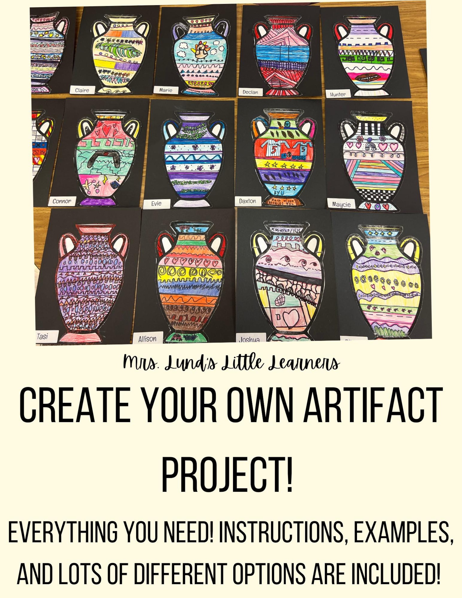Ancient Roman Artifact Art Project: 3rd Grade History Activity - Etsy