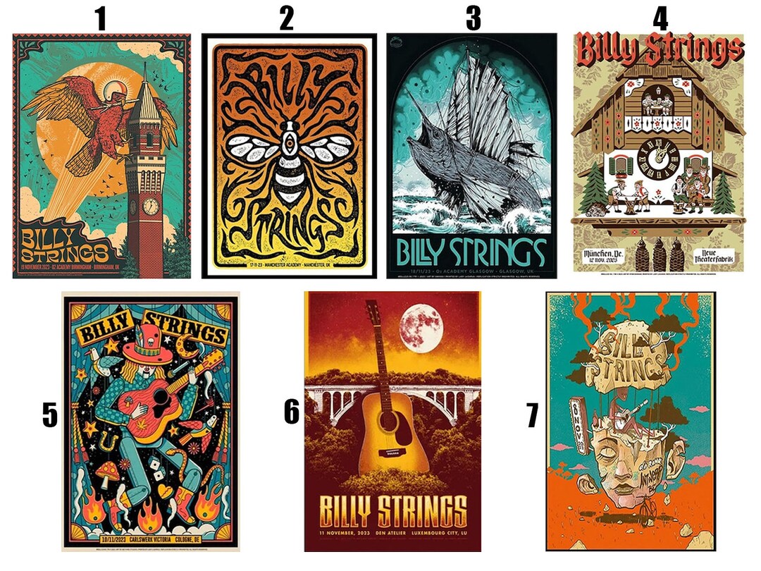 Billy Strings Poster Billy Strings November 2023 Poster - Etsy