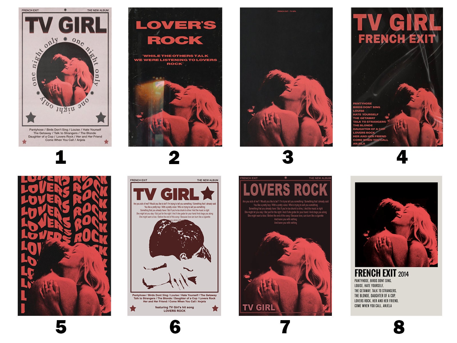 Tv Girl Poster Tv Girl Lovers Rock Poster Music Band Poster Etsy