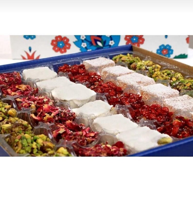Turkish Delight, Assorted Deligh, Pistachio Rose Mastic Gum Flavored ...