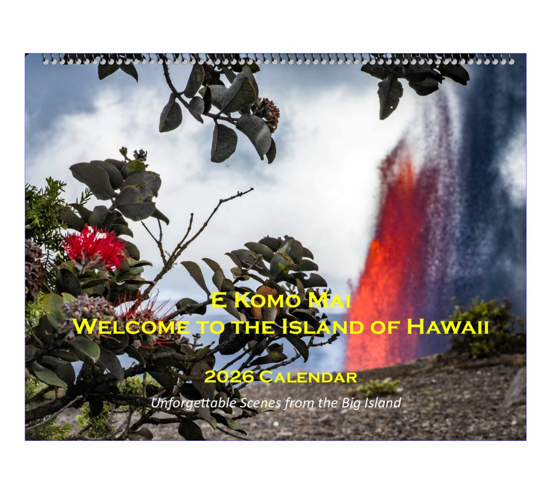2026 8.5"x11" Hawaii Big Island Photo Calendar - Spiral Bound - Opens ...