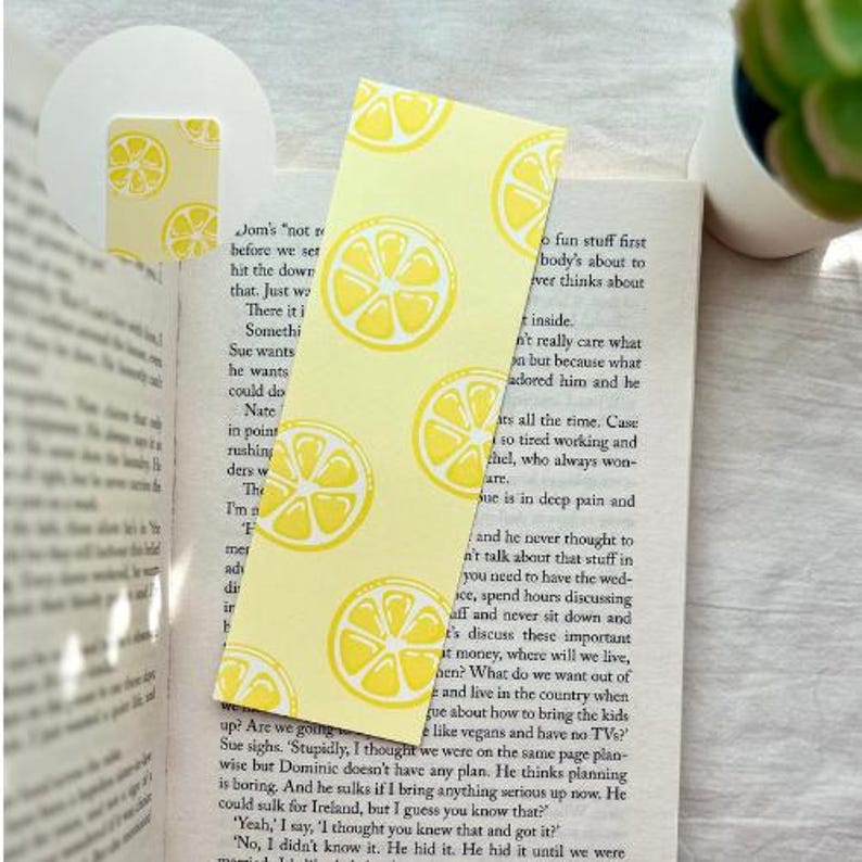 Citrus Bookmarks Set: Lemon, Lime & Orange - Glossy Finish - Etsy