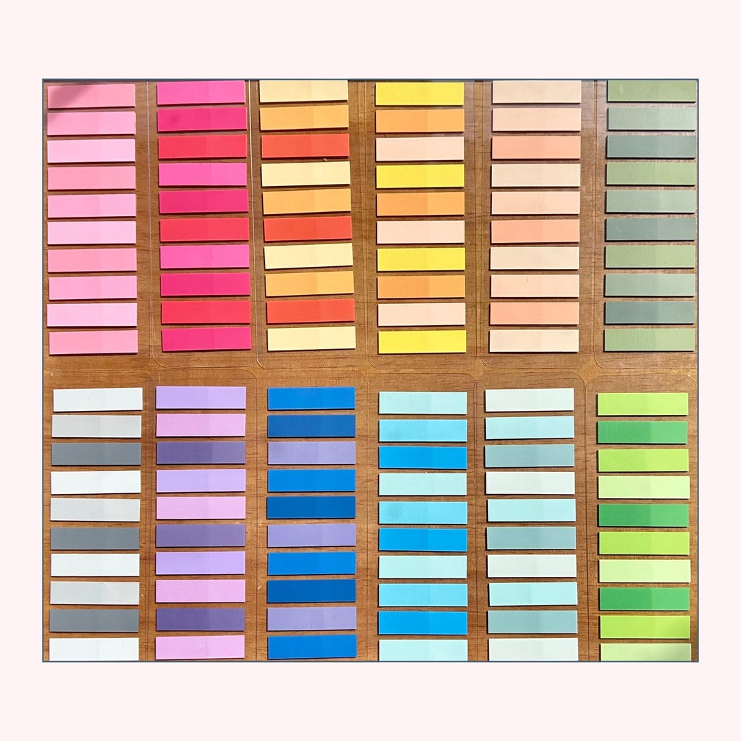 Book Annotating Sticky Tabs - 1 Piece is 10 Lots of 20 Tabs - Sticky ...