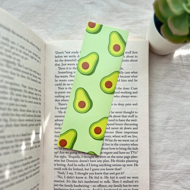 Bookmarks - Fruity Bookmarks - Lime Lemon Watermelon Avocado - Book ...