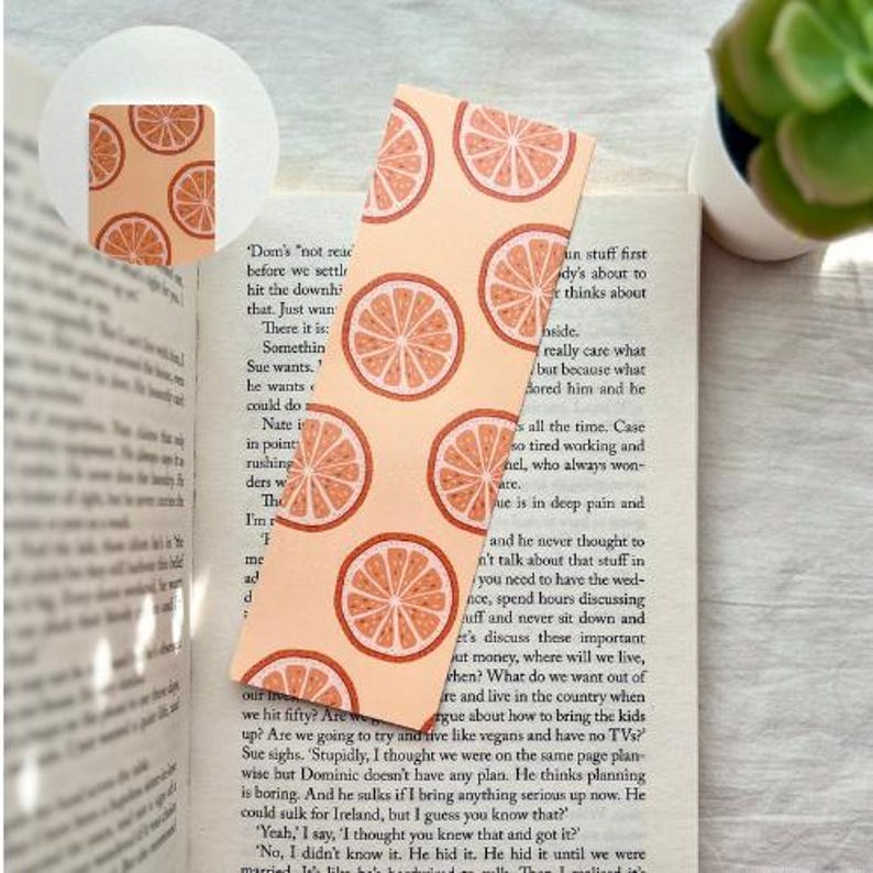 Citrus Bookmarks Set: Lemon, Lime & Orange - Glossy Finish - Etsy