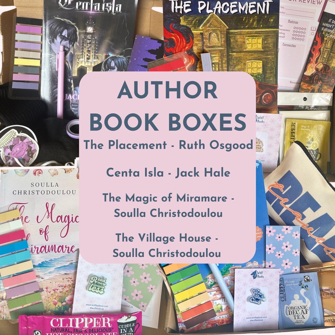Author Book Box – Literary Gift Set for Book Lovers | Choice of 4 - Etsy UK