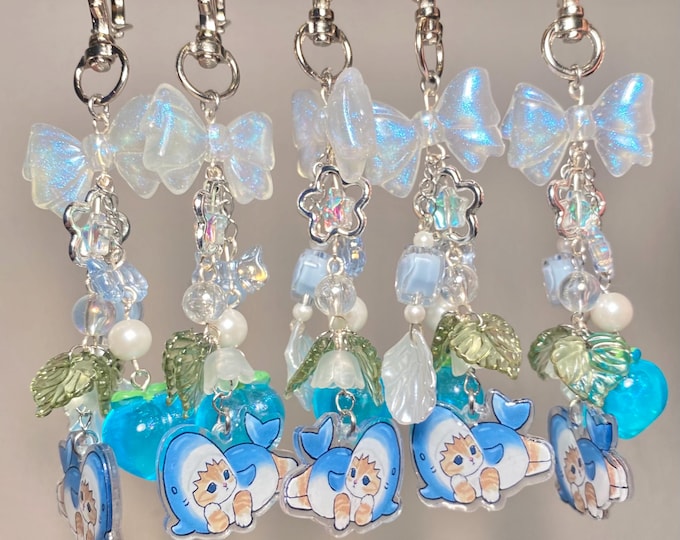 Mofusand Shark Keychains - Etsy
