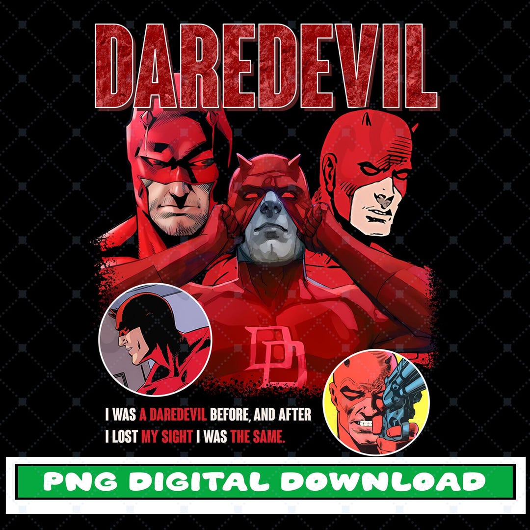 Daredevil Born Again PNG, Vintage Movie Png, Disneyland Family Matching ...