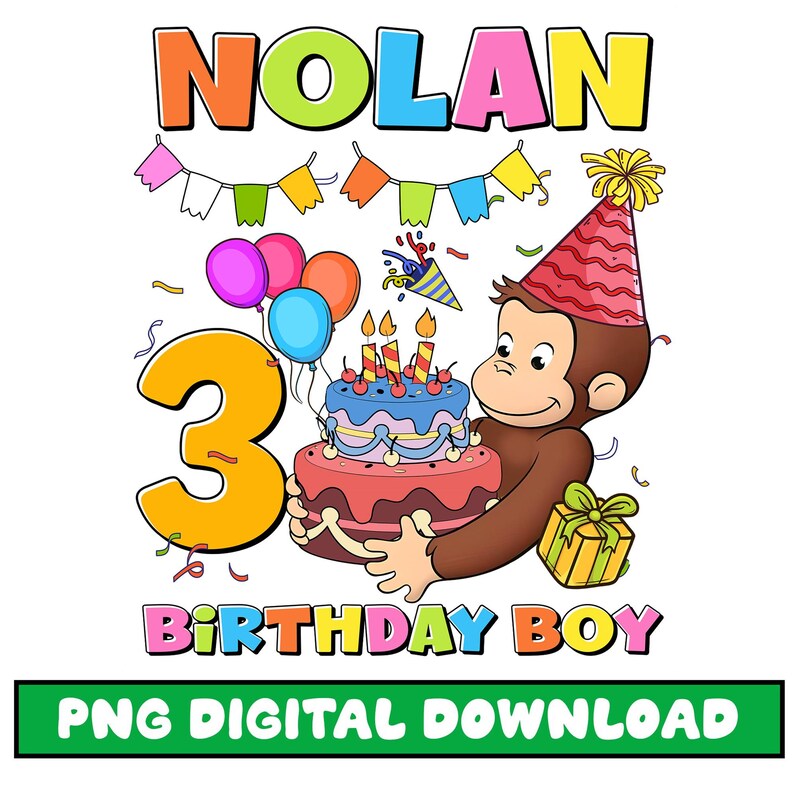 Curious George Birthday - Etsy