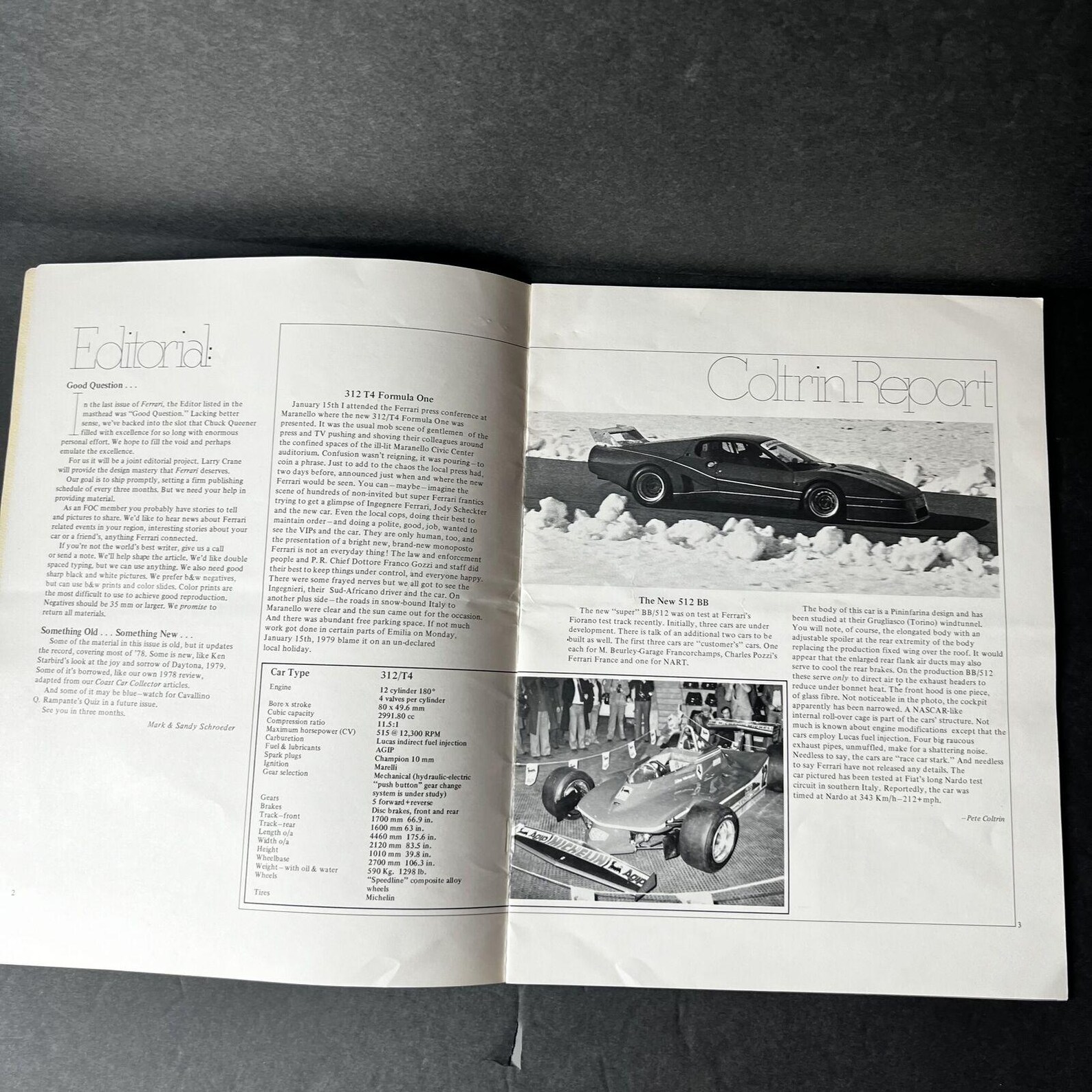 Ferrari Newsletter Ferrari Owners Club(usa)1979 Vol 14 #2 Cover: David ...