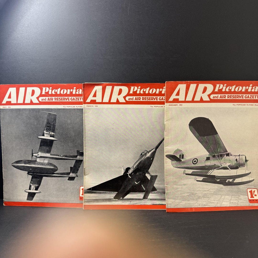 Air Pictorial & Air Reserve Gazette British Aviation Magazine 1953 Vol ...