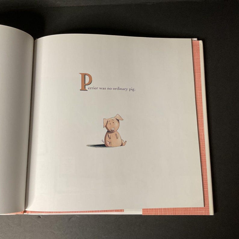 Vintage Children Book A Pig Named Perrier by Elizabeth Spurr First ...
