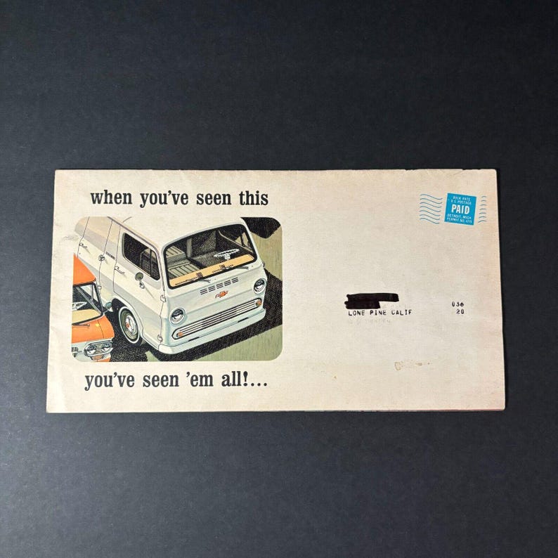 1964 Chevy Step Vans Miller Chevrolet Brochure Sales Catalogue - Etsy