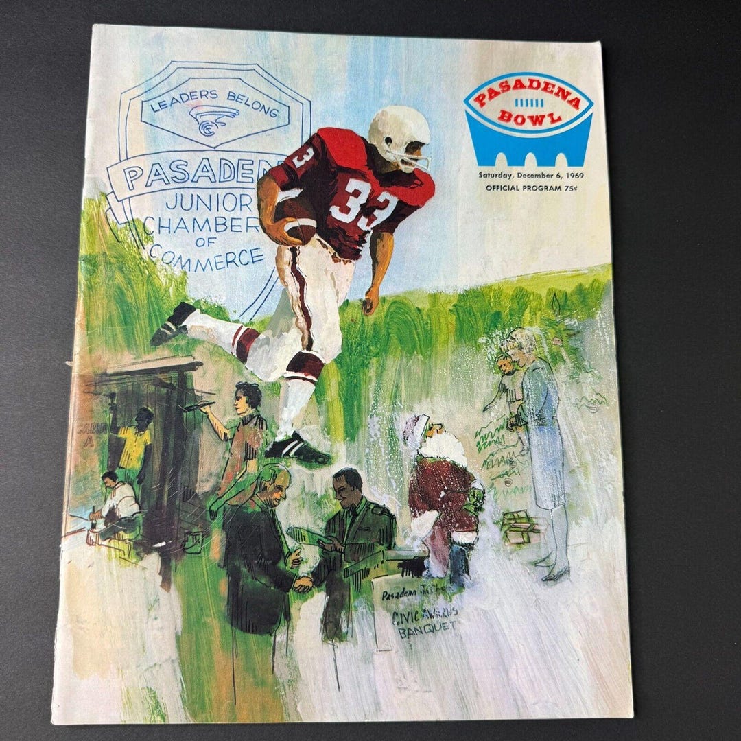 San Diego Aztecs Vs Boston Terriers 1969 Pasadena Bowl NCAA College ...
