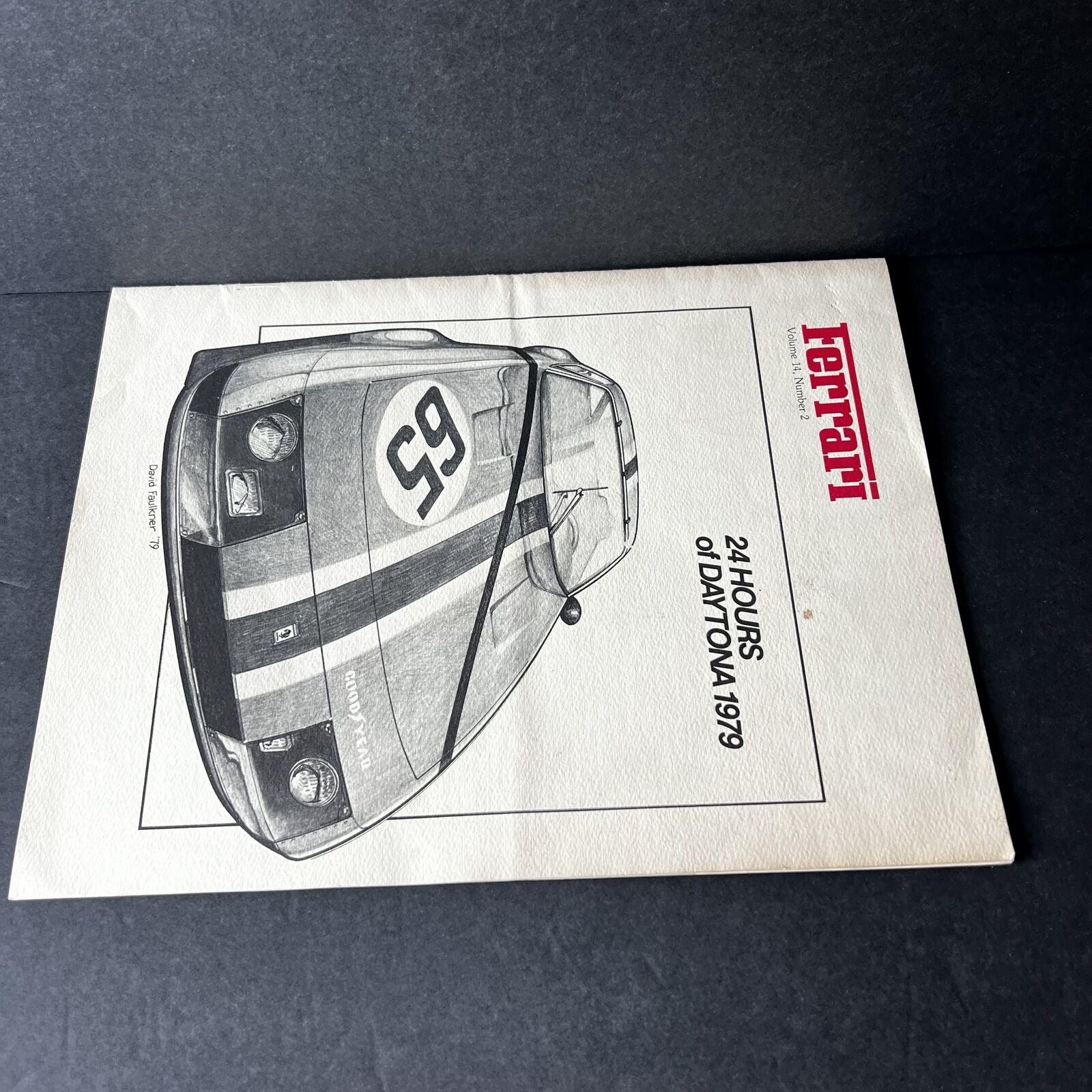 Ferrari Newsletter Ferrari Owners Club(usa)1979 Vol 14 #2 Cover: David ...
