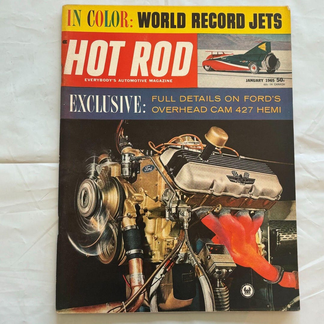 Automotive History: Vintage 1965 Hot Rod Magazine January 1965 - Etsy
